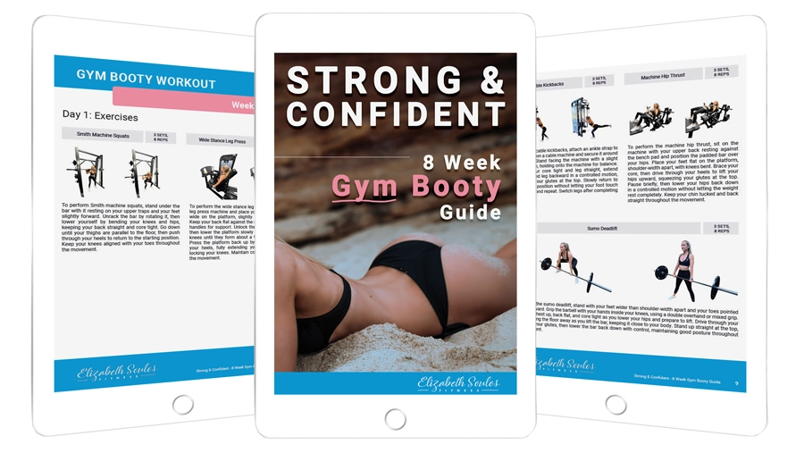8 Week Strong & Confident Home Booty Guide - Elizabeth Soulos Fitness